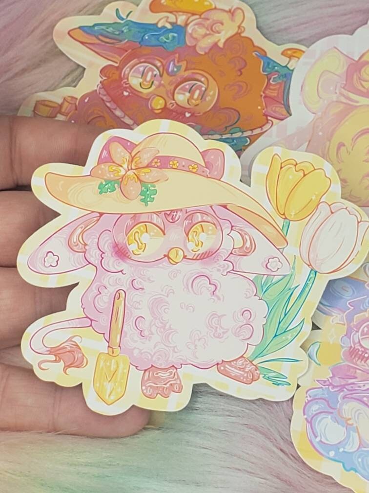 Cottagecore Furby Sticker 4 Pack - Etsy