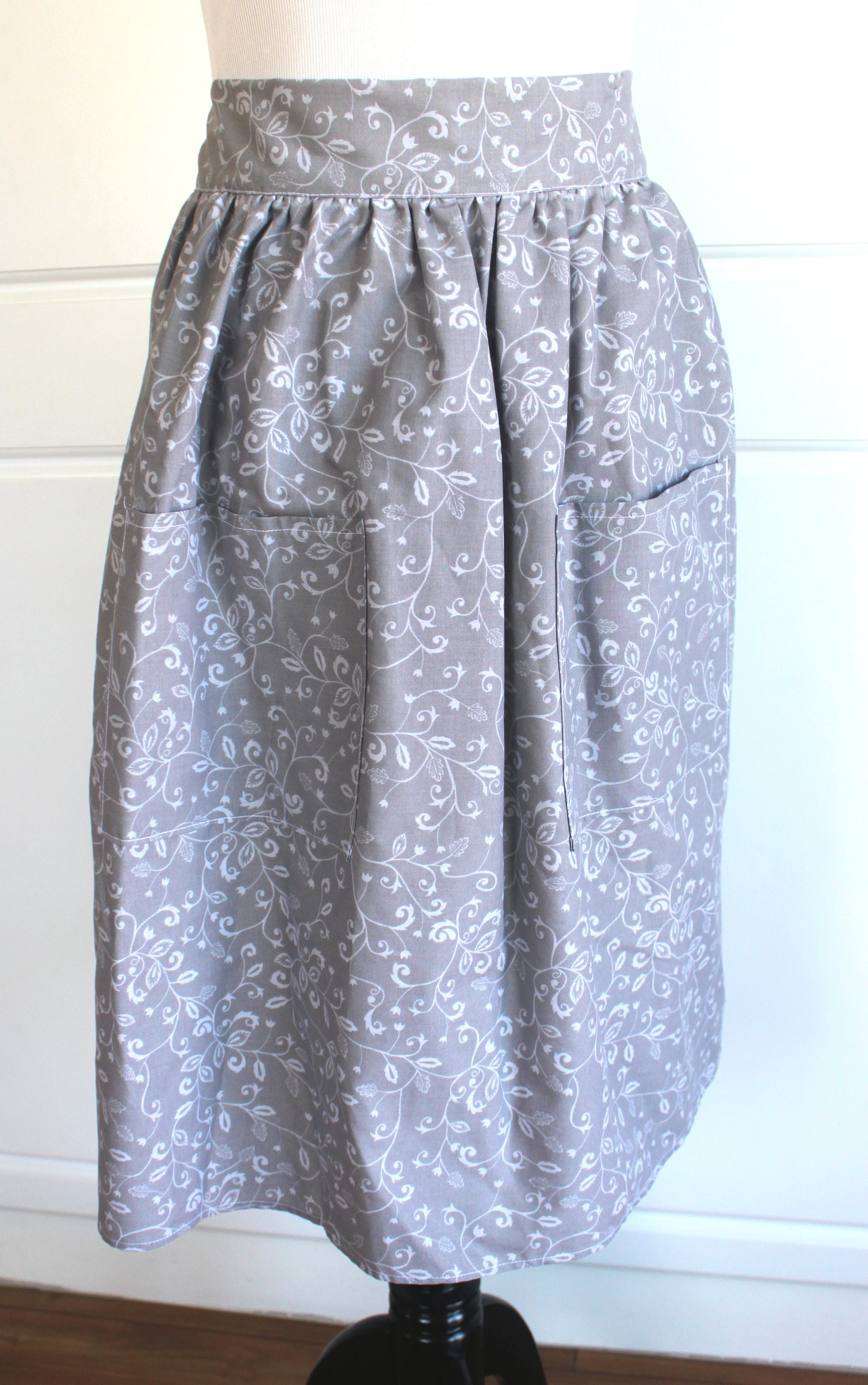 Pioneer Apron, Trek Apron, Pilgrim Apron, Half-apron, Gray Apron - Etsy