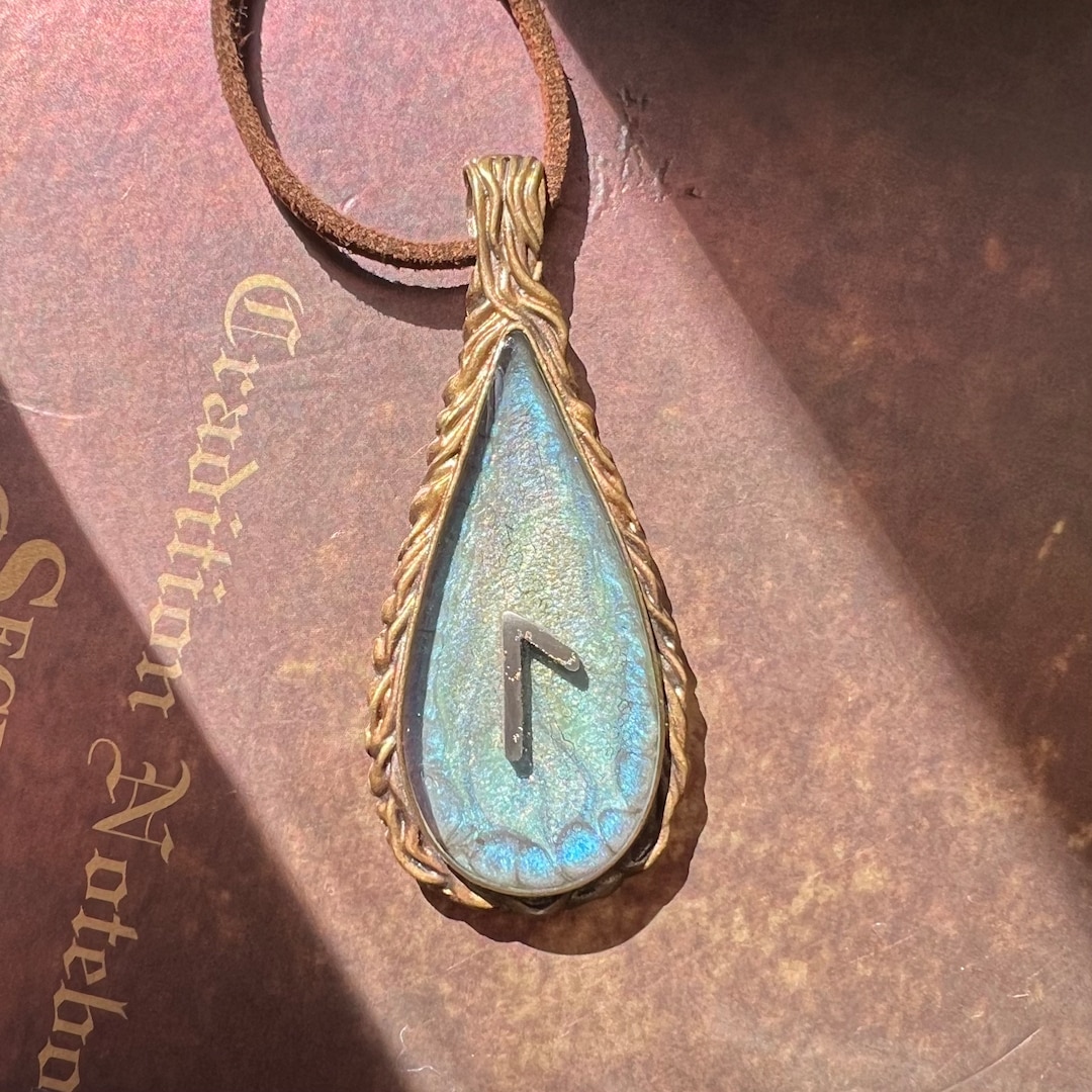 Laguz Rune/ Three Norns Bilateral Pendant Amulet. Viking Rune - Etsy