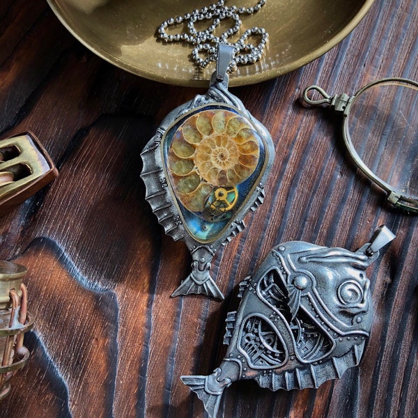 Clockwork Necklace - Etsy