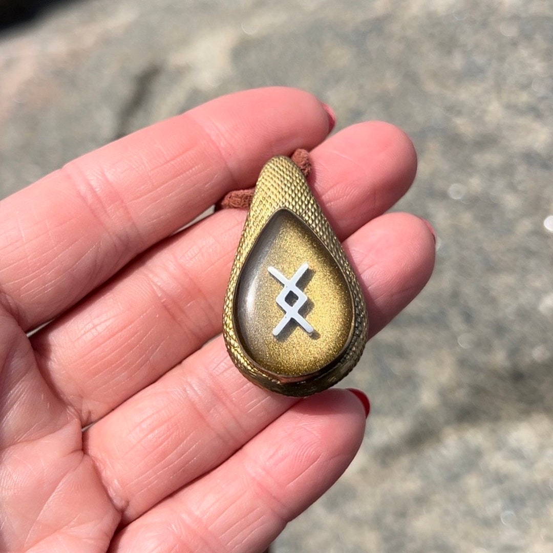 Inguz Rune/basilisk Bilateral Pendant Amulet. Protective Amulet. Rune ...