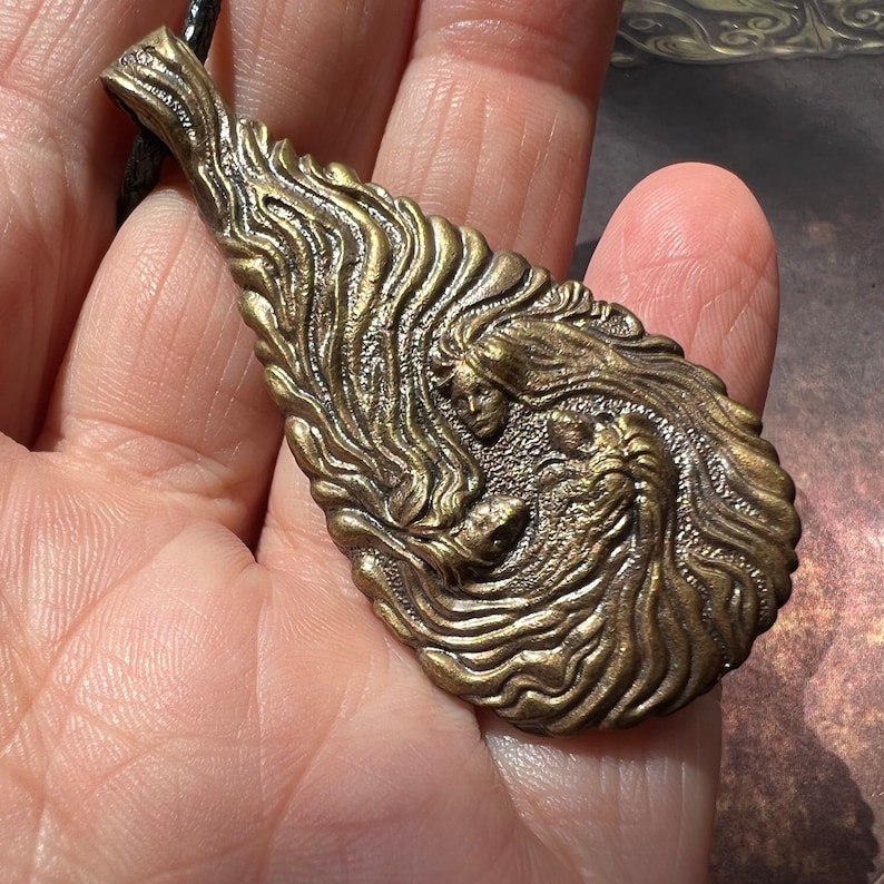 Isa Rune/ Three Norns Bilateral Pendant Amulet. Viking Rune - Etsy