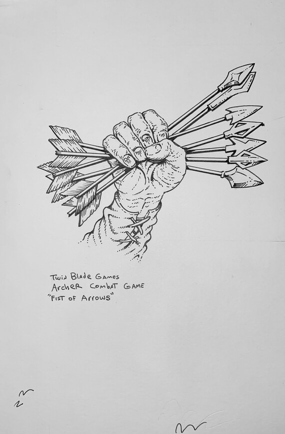 Original Artwork Fistful Of Arrows | Etsy