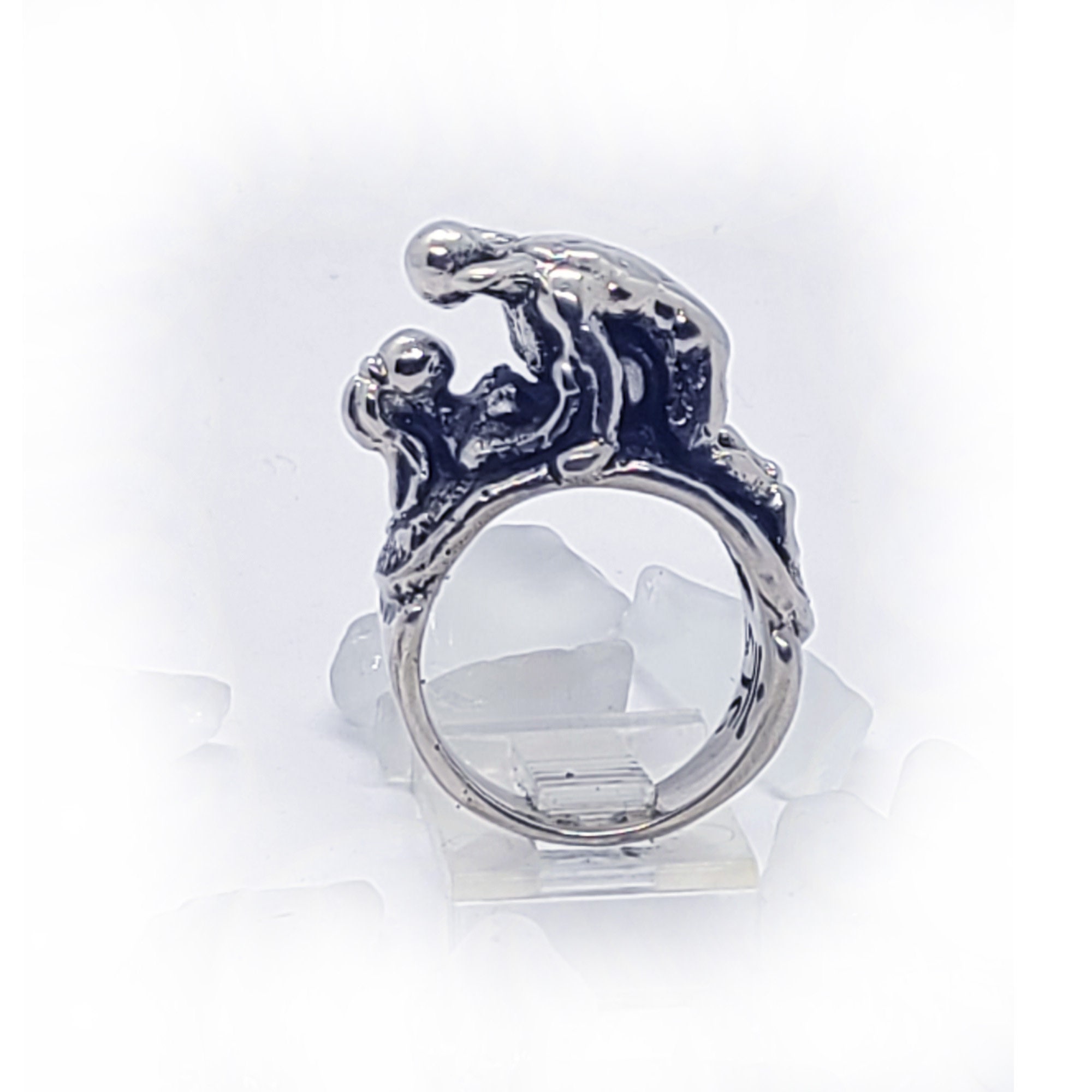 Sexy Couple Making Love Legs on the Shoulder Position Sterling Silver Erotic Ring - Etsy
