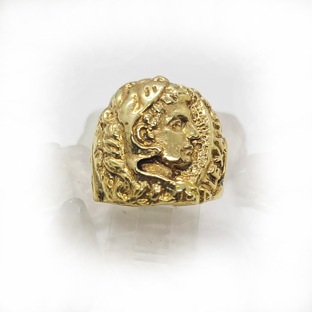 Alexander the Great 18kt Gold Ring - Etsy