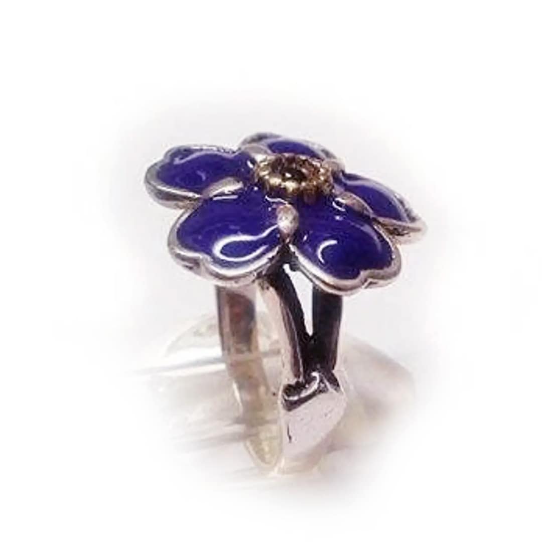 Anmoruk Flower Sterling Silver ring - Etsy