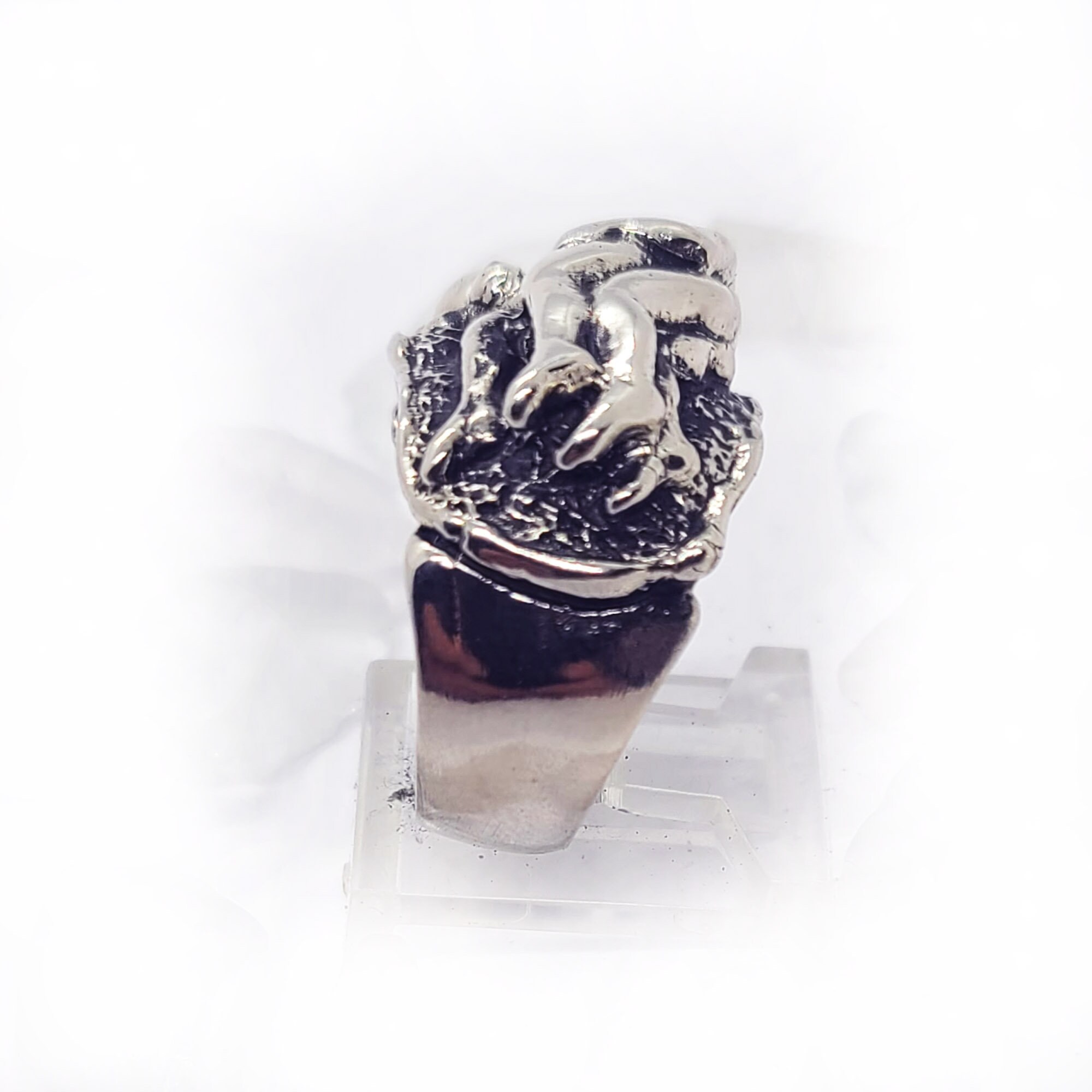 Sexy Couple Making Love Back Side Position Sterling Silver Erotic Ring ...