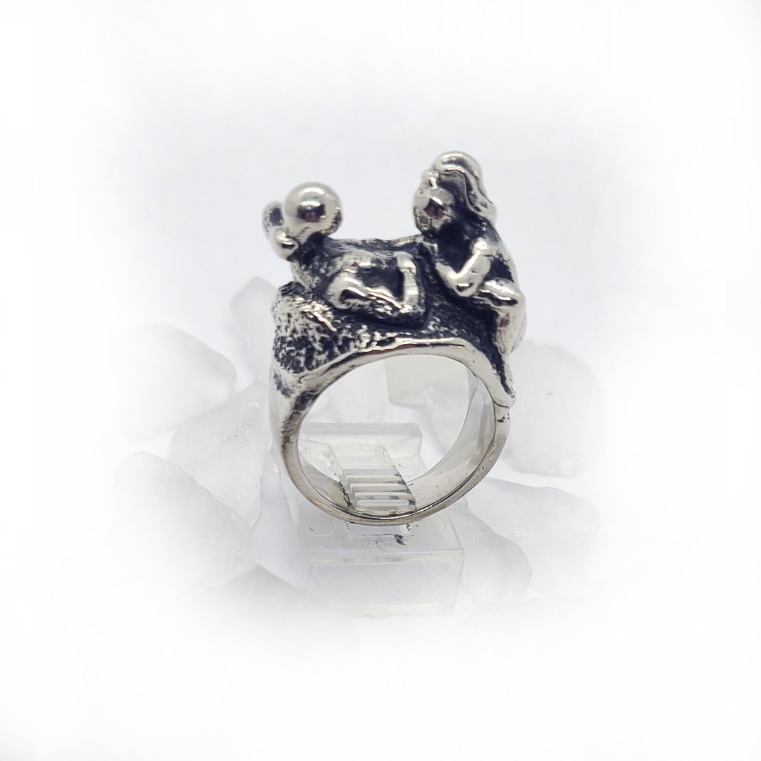 Sexy Kama Sutra Sterling Silver Erotic Ring - Etsy