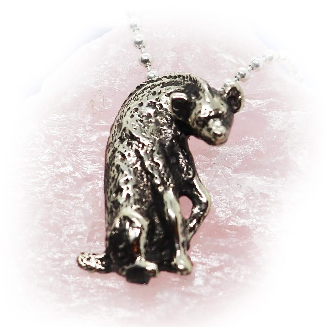 Hyena Sterling Silver Pendant - Etsy