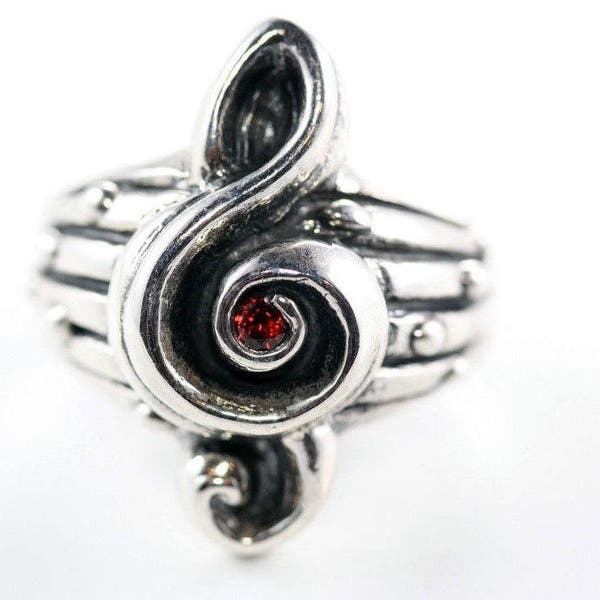 Silver Treble Clef - Etsy