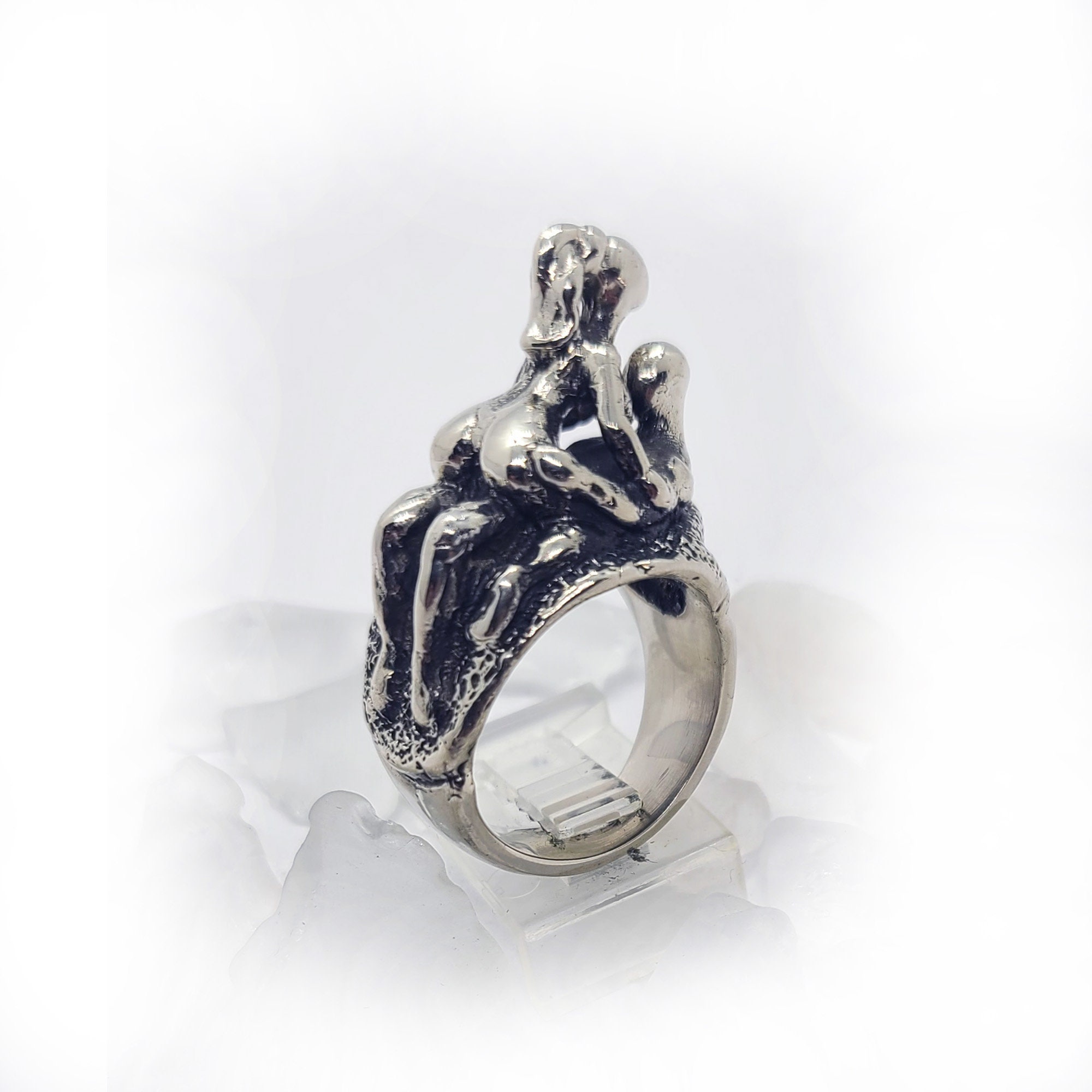 Sexy Couple Making Love up and Down Position Sterling Silver Erotic Ring - Etsy