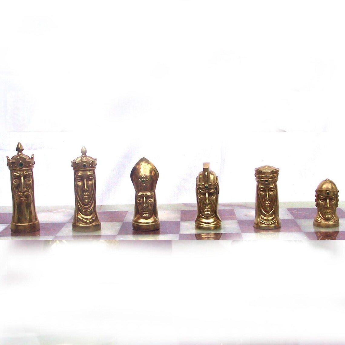 Tigrani Faces Version #1 Sterling Silver Chess Set - Etsy