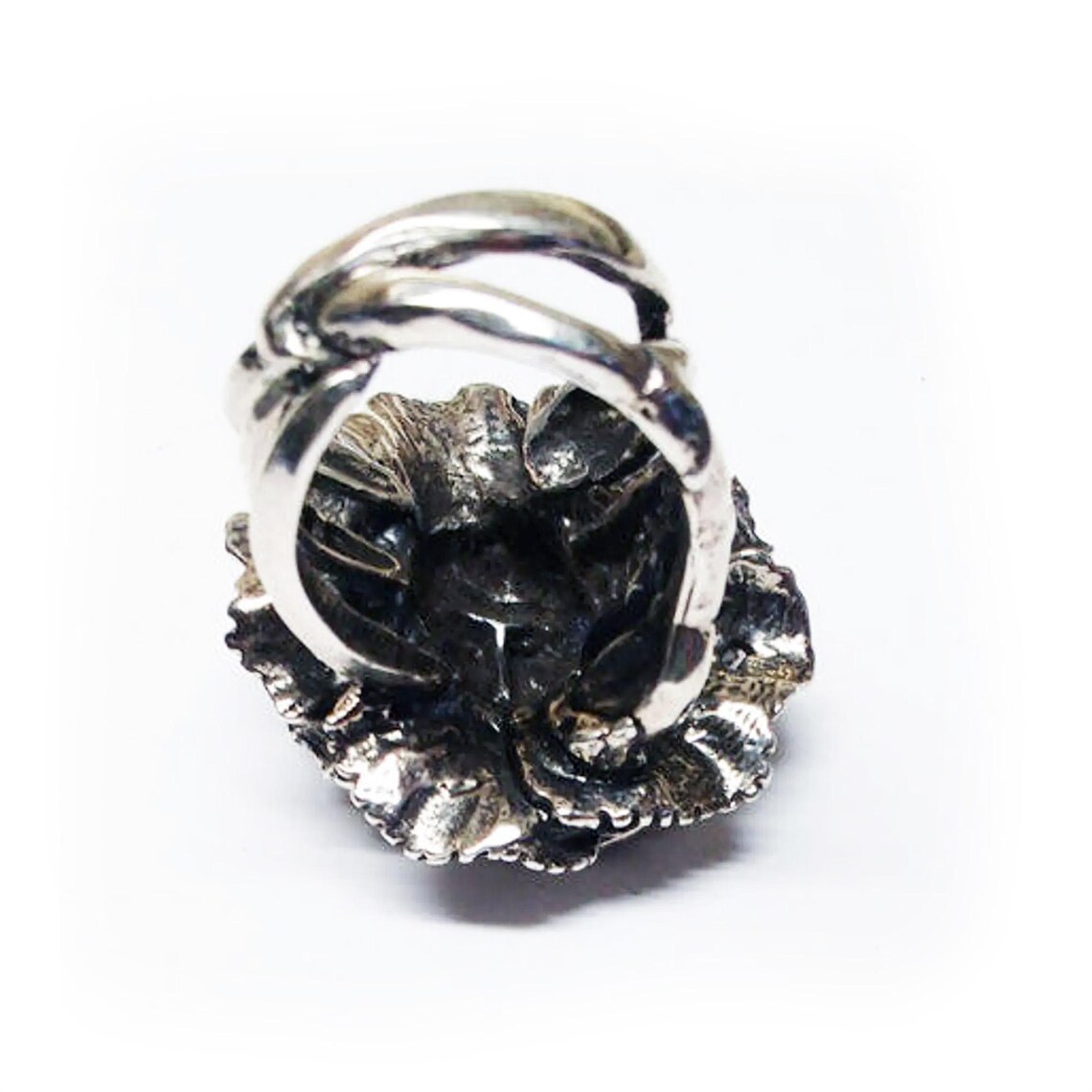 January Birth Flower Carnation Silver Ring - Etsy
