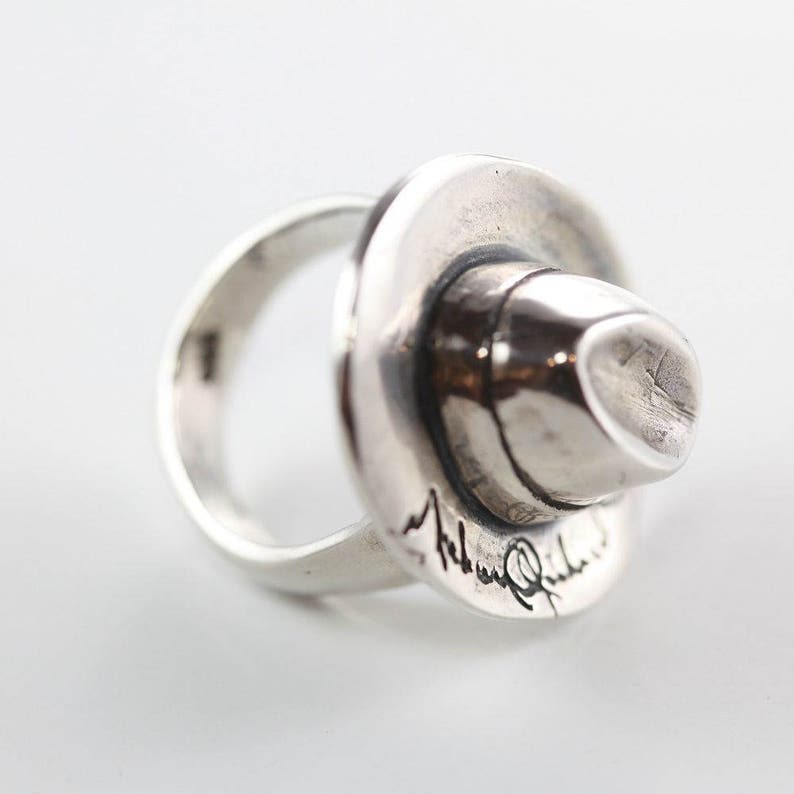 Michael Jackson Hat Sterling Silver Ring - Etsy