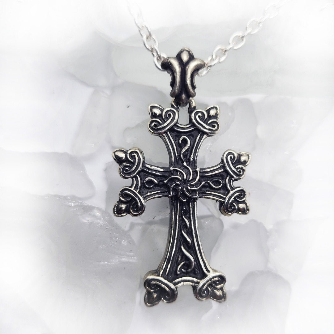 Armenian Eternity Cross Sterling Silver Pendant - Etsy