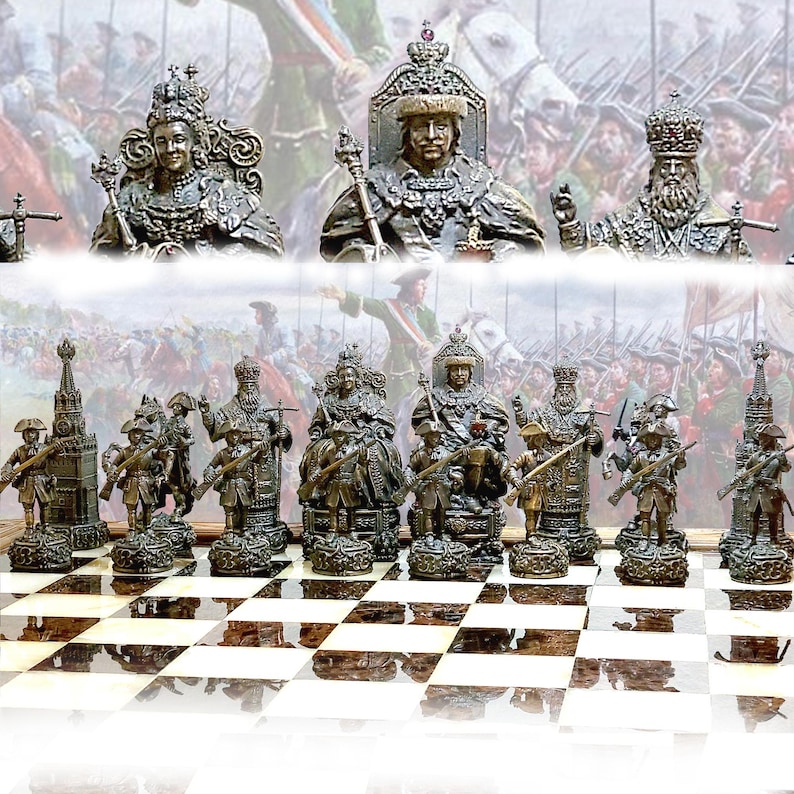 Russian Historical Chess Set - Etsy