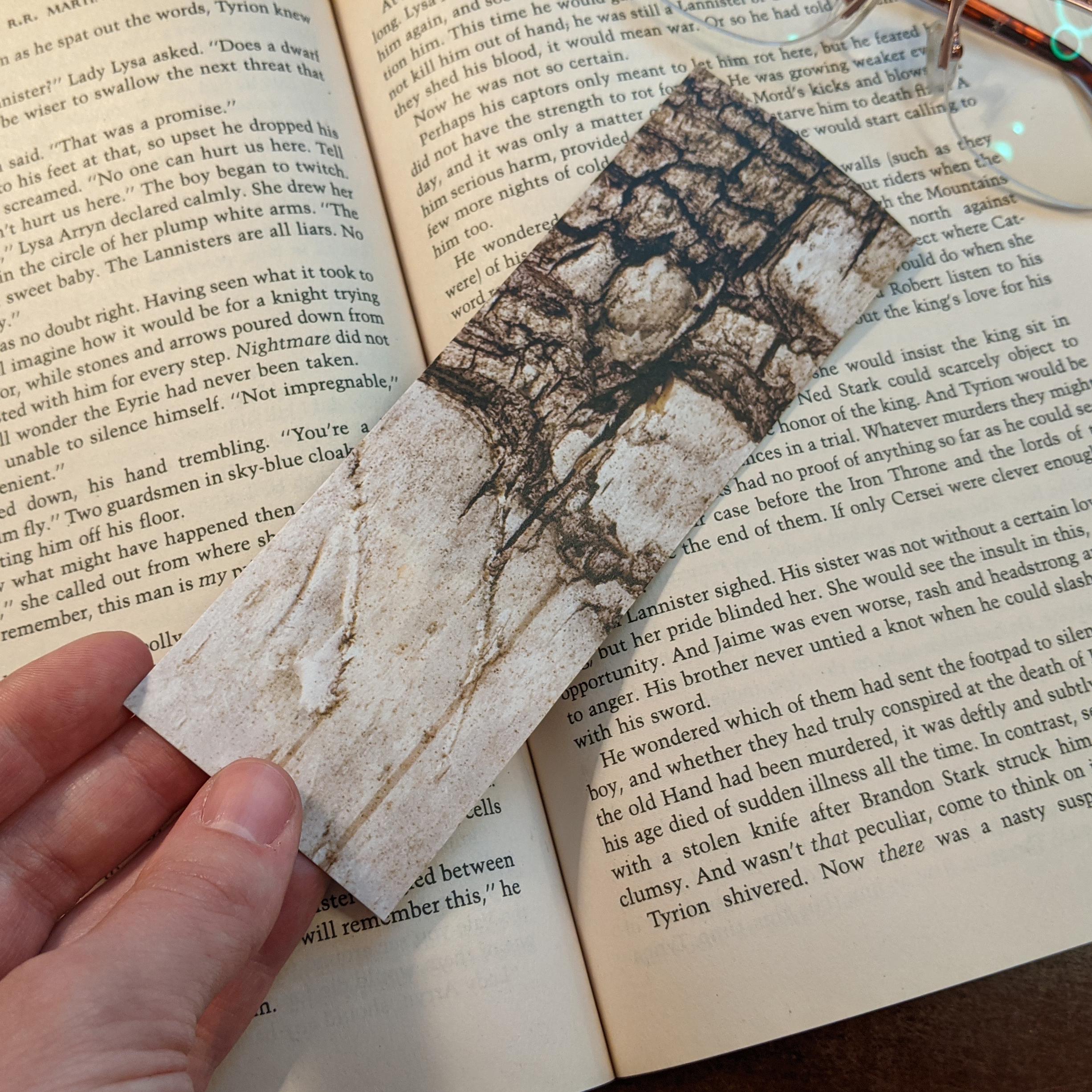 Original Hand Painted Watercolor Bookmark, Misty Forest Autumn Trees ...