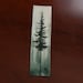OOAK Deep Green Hand Painted Watercolor Bookmark | Rustic Vintage Style ...