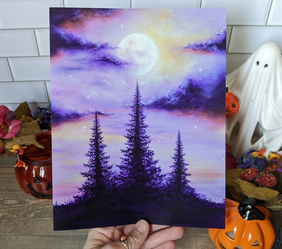 8x10 Trine Art Print Tree Forest Painting Wall Art - Etsy