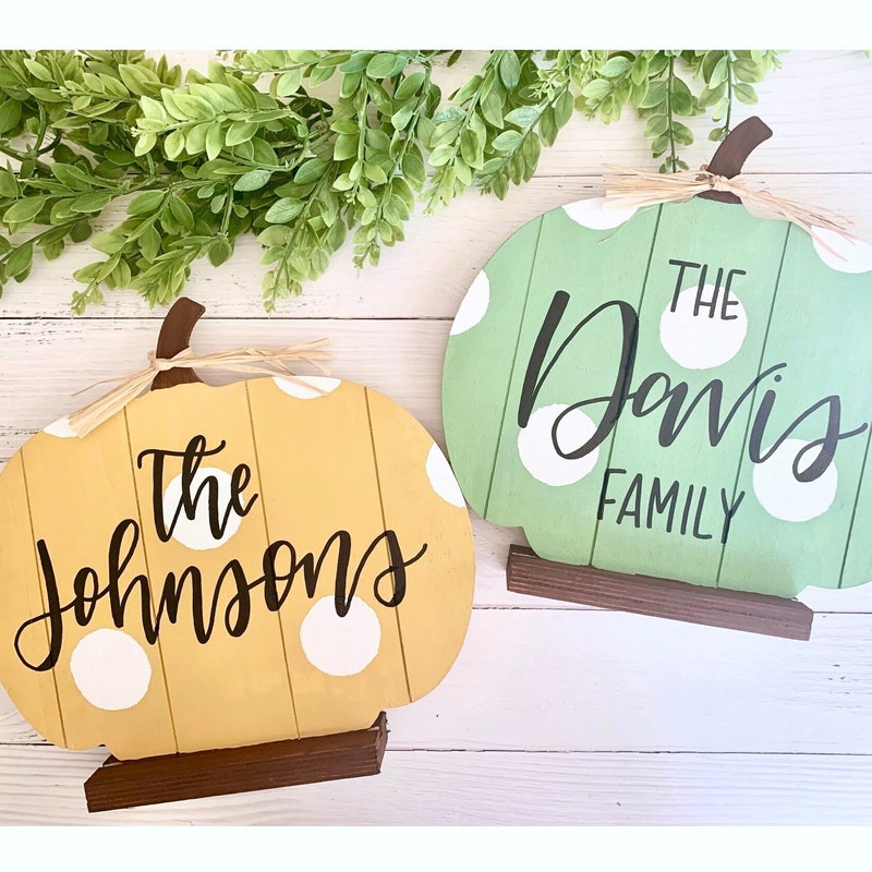 Wood Pumpkin Sign - Etsy