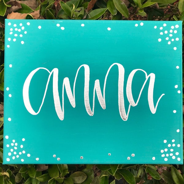 Baby Name Canvas - Etsy