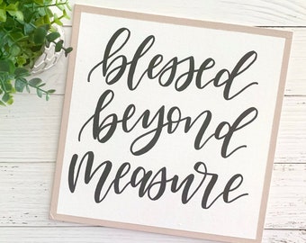 Blessed Beyond Measure - Etsy