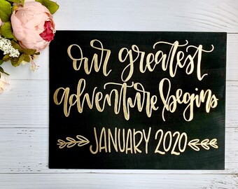 We're Expecting Sign - Etsy