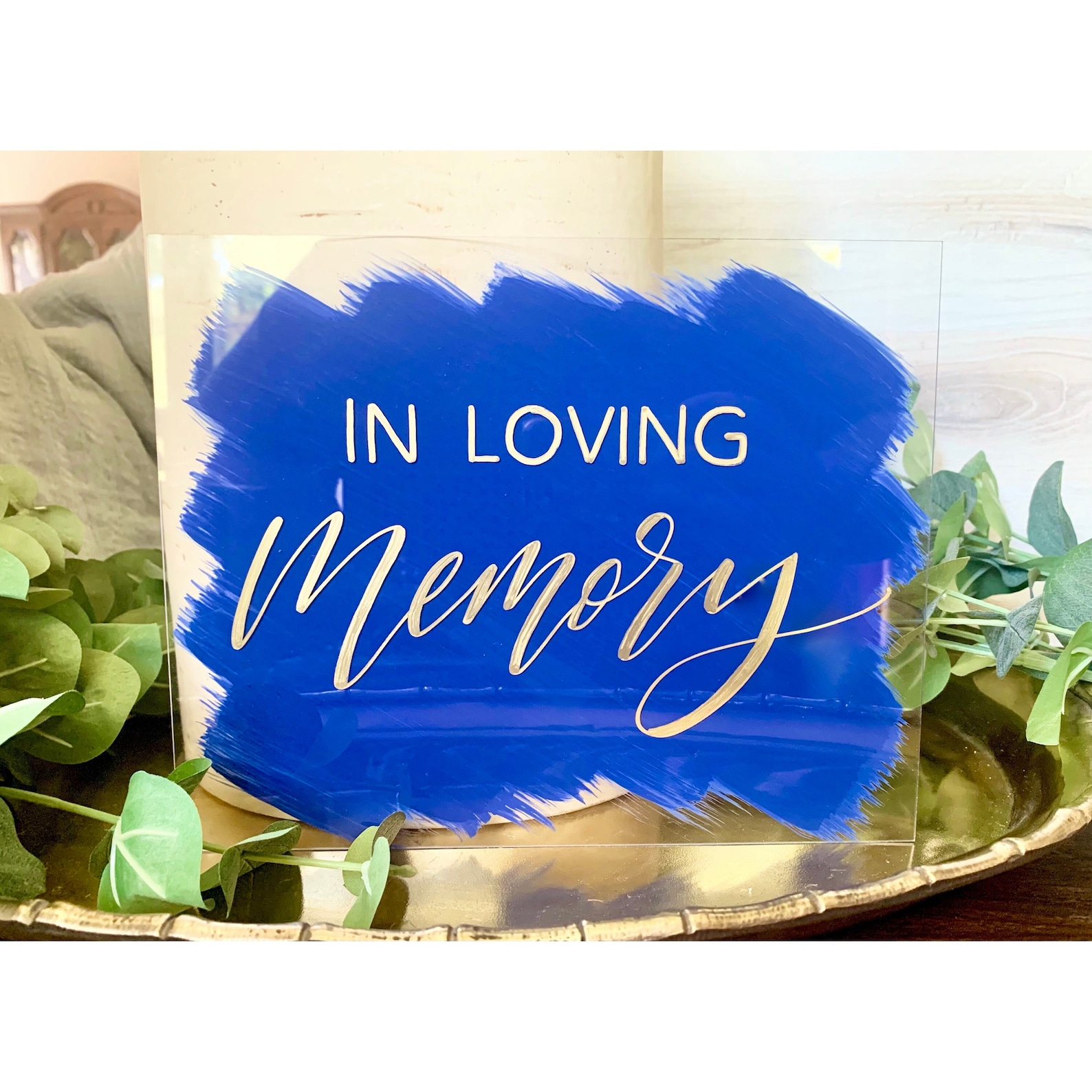 In Loving Memory Acrylic Sign in Loving Memory Wedding Sign - Etsy