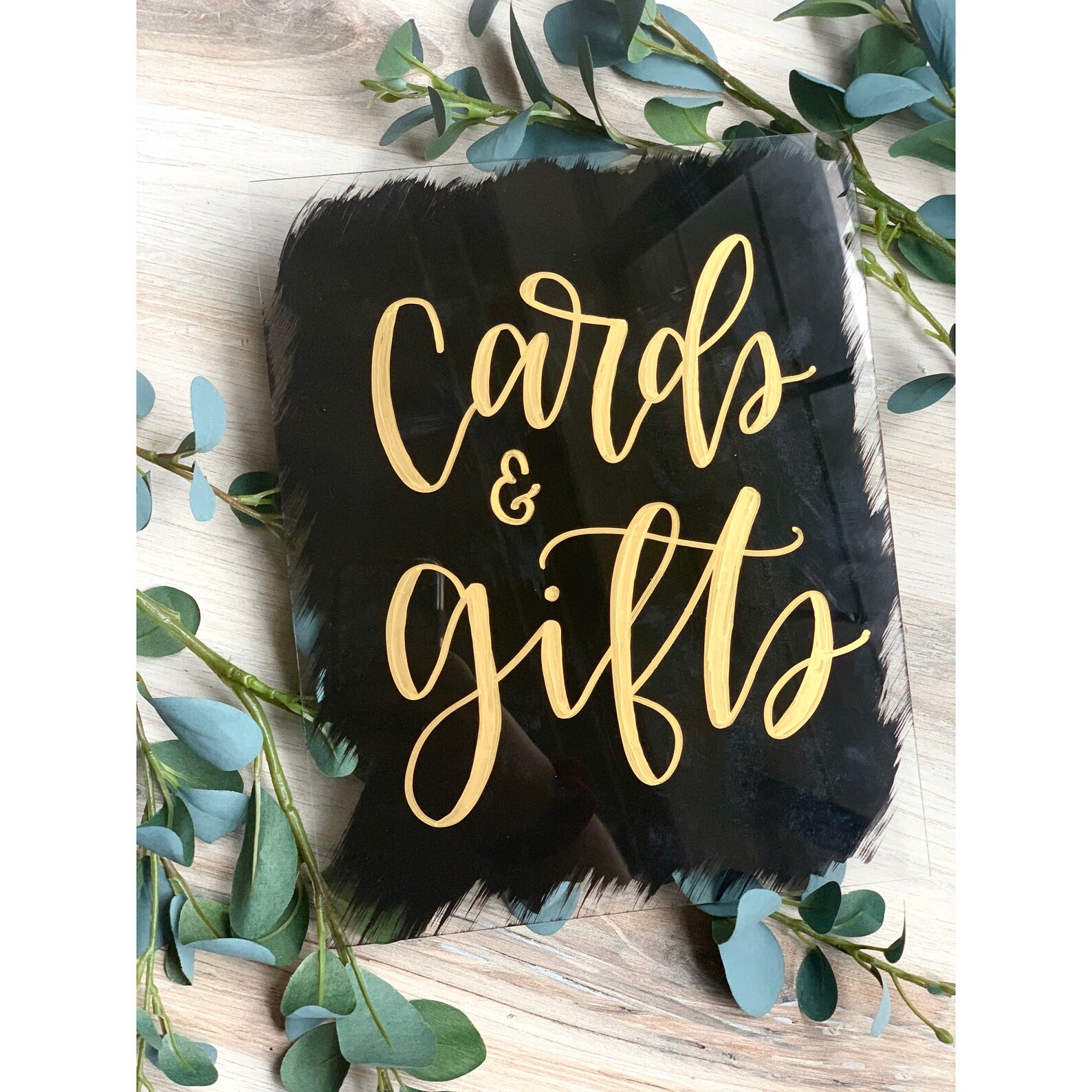 Cards and Gifts Sign - Acrylic Cards and Gifts, Acrylic Wedding Sign ...