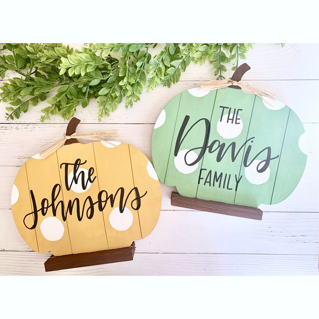 Personalized Pumpkin Wood Pumpkin Wood Pumpkin Sign Fall - Etsy