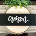 Amen Sign Amen Hand Lettered Sign Farmhouse Decor - Etsy