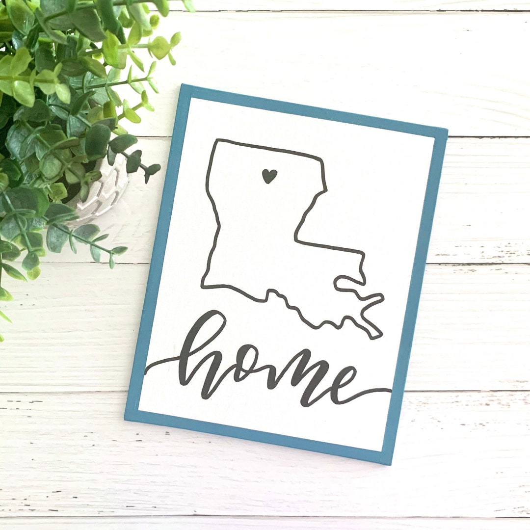Home State Sign State Sign Home Sweet Home Sign Home Sign - Etsy