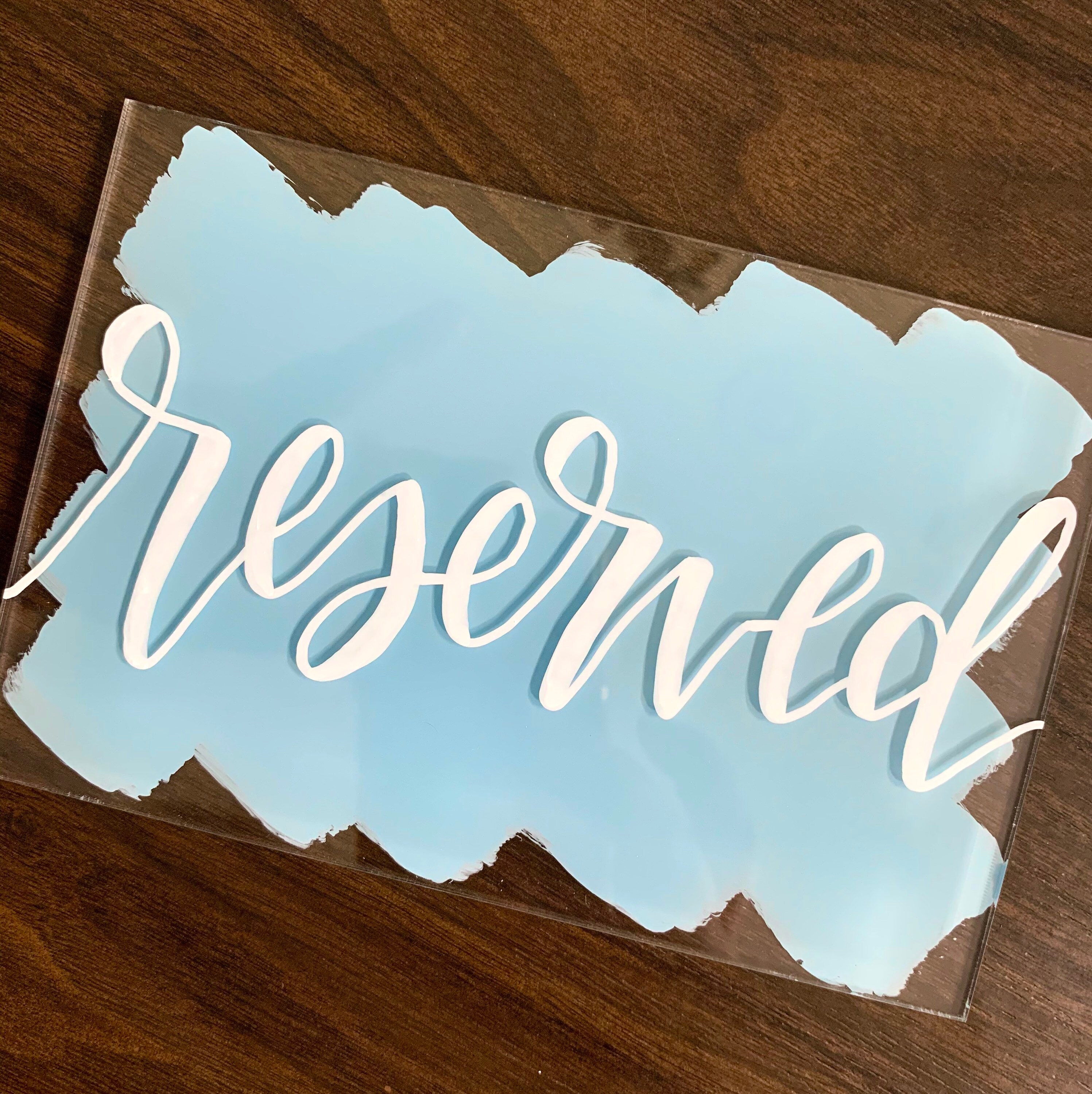 Reserved sign reserved acrylic sign acrylic reserved sign - Etsy 日本
