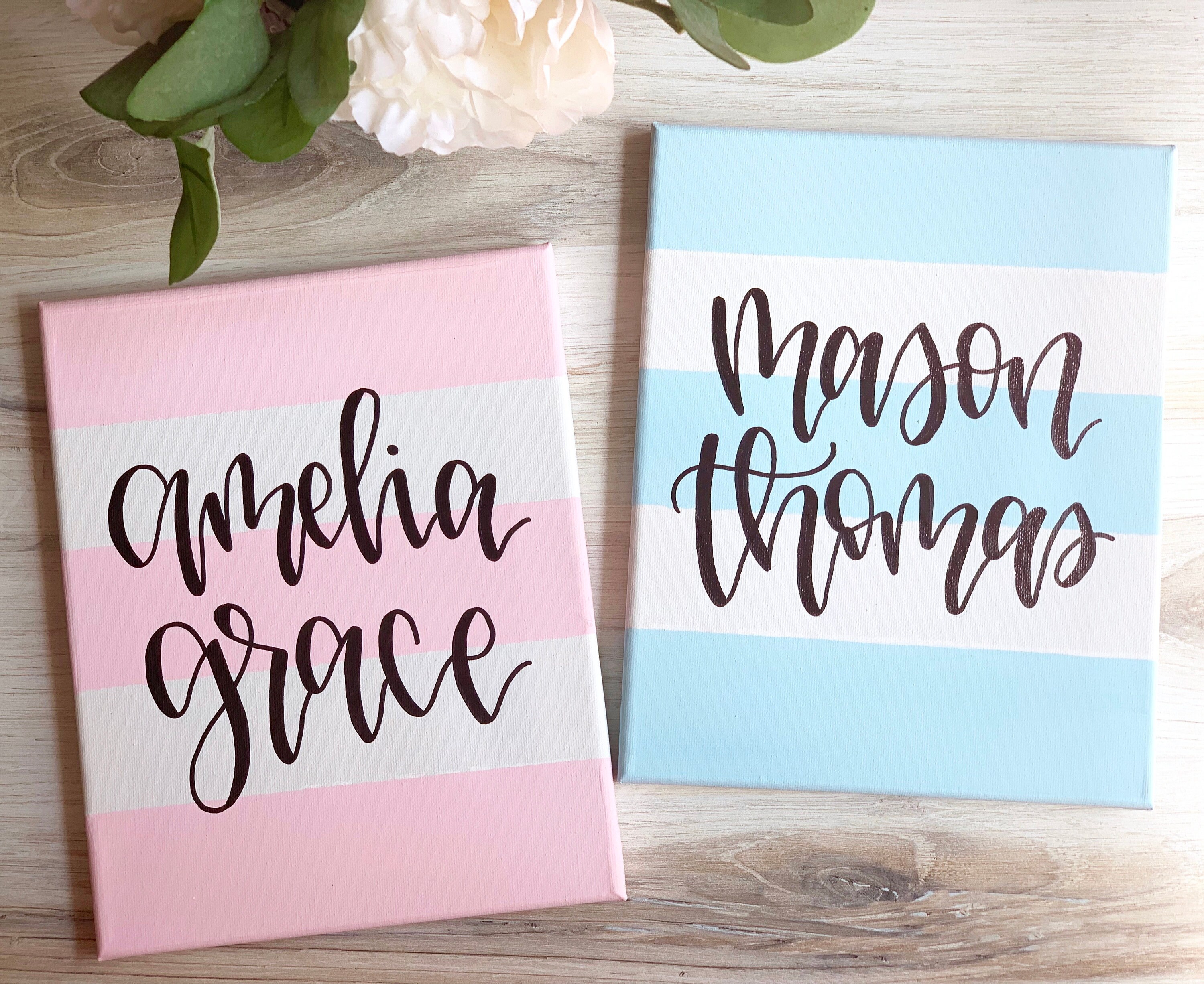 Custom name sign baby name sign nursery decor nursery | Etsy