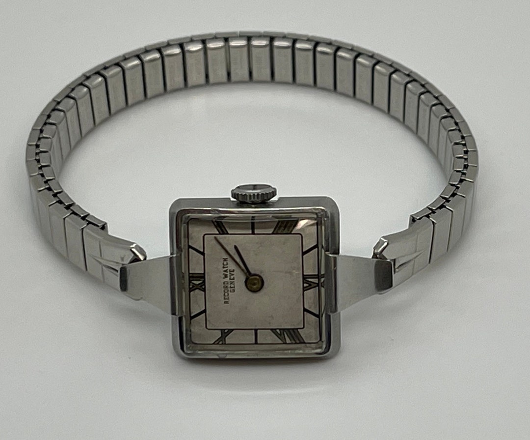 Vintage Record Watch Geneve 17 Jewels Ladies Wristwatch - Etsy
