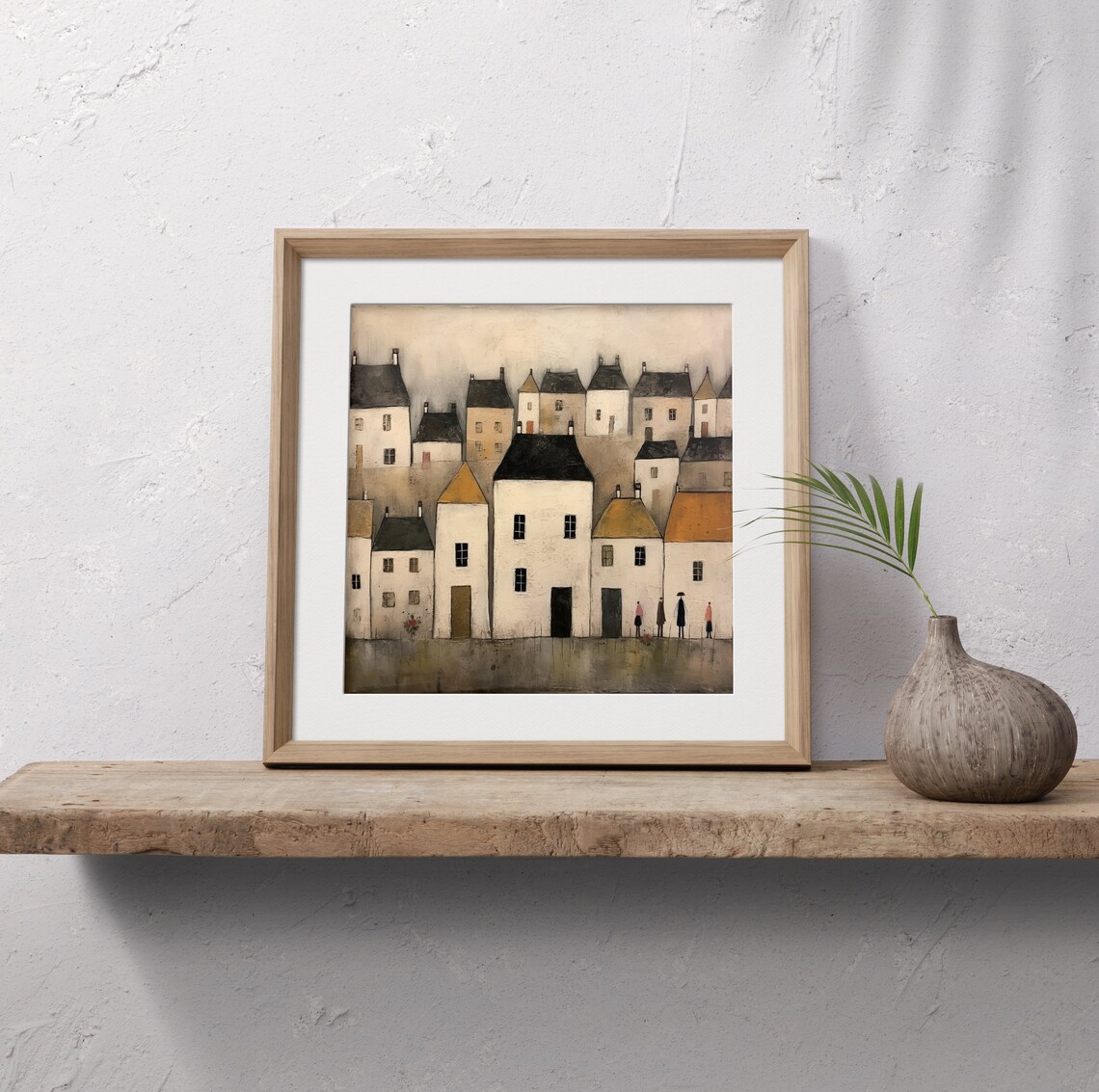 PRINTABLE Wall Art | Charming Townscape | Contemporary Digital ...