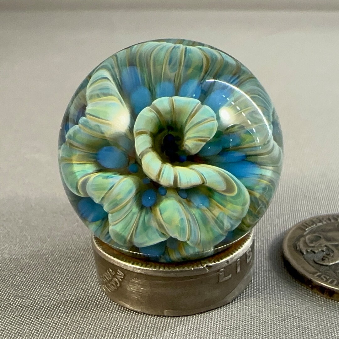 Cane Squiggle & Dot Implosion Marble 26mm - Etsy