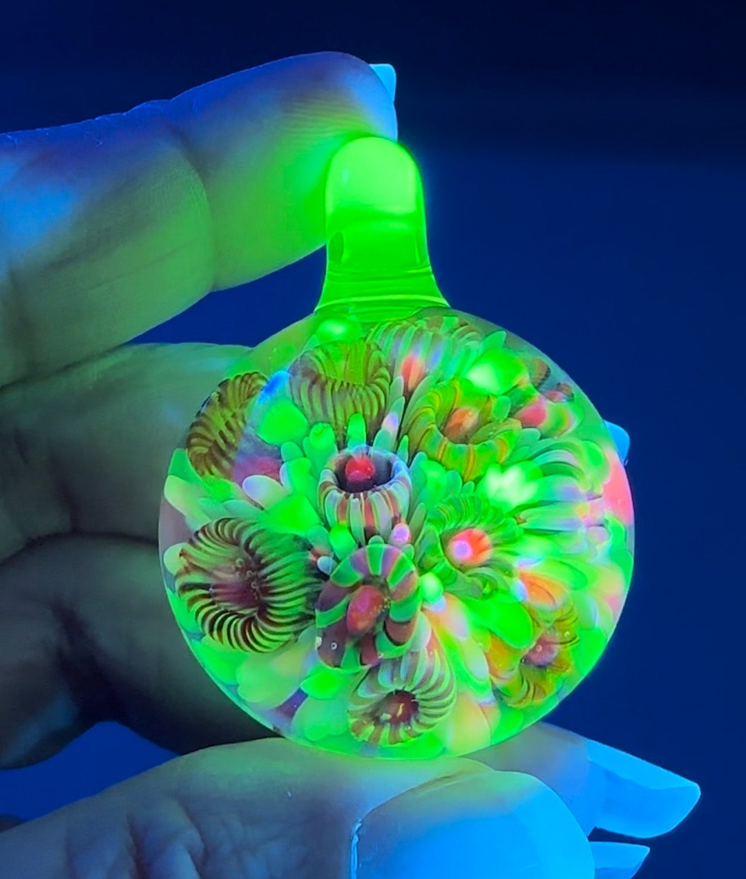 UV Ocean Reef Implosion Pendant - Etsy