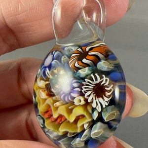 Tan Clam Ocean Reef Implosion Pendant - Etsy