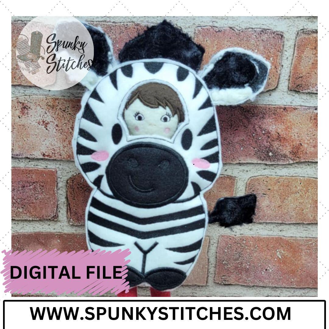 Elf Zebra Slip Over Costume in the Hoop Embroidery File - Etsy