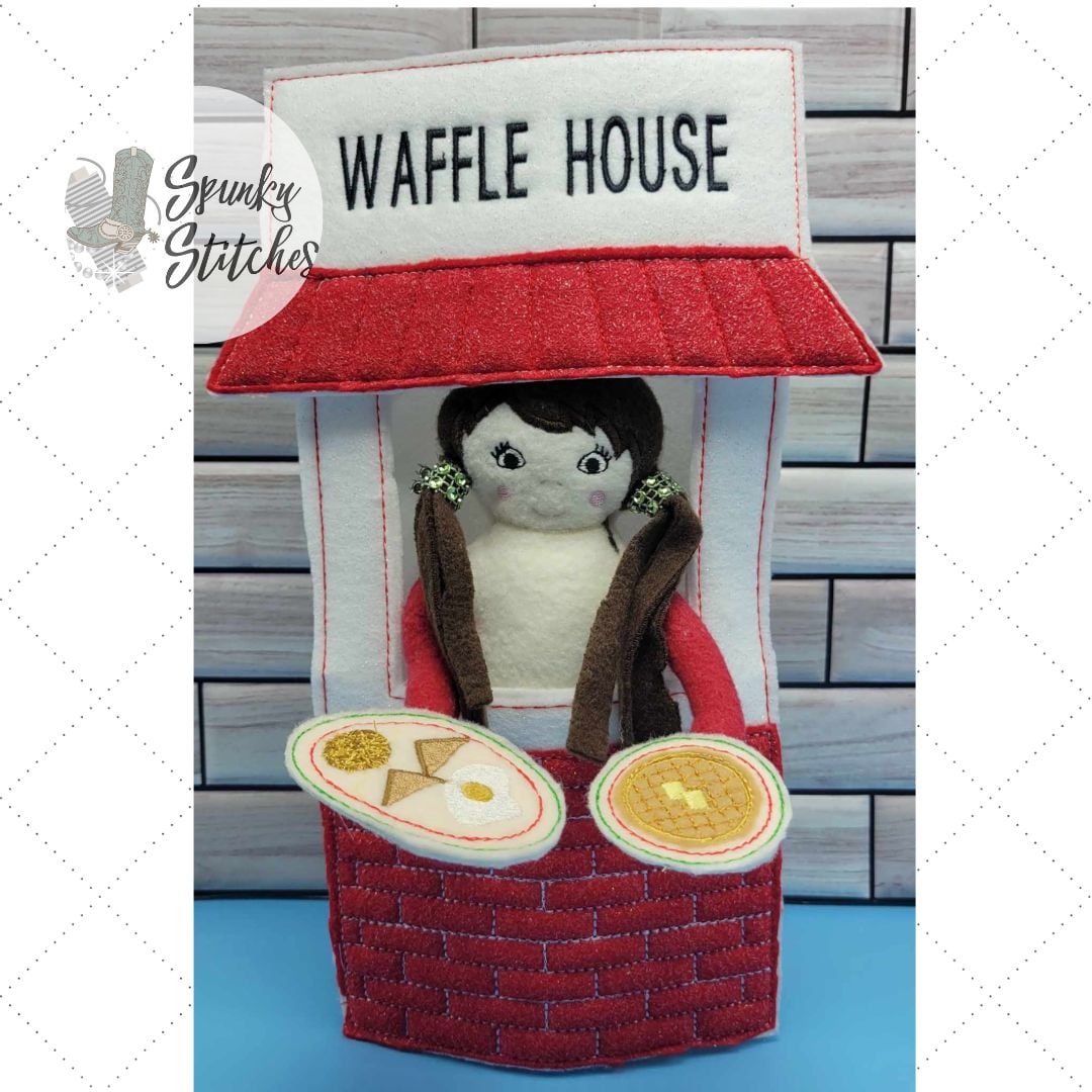 Elf Waffle Stand Slip Over Prop in the Hoop Embroidery File - Etsy