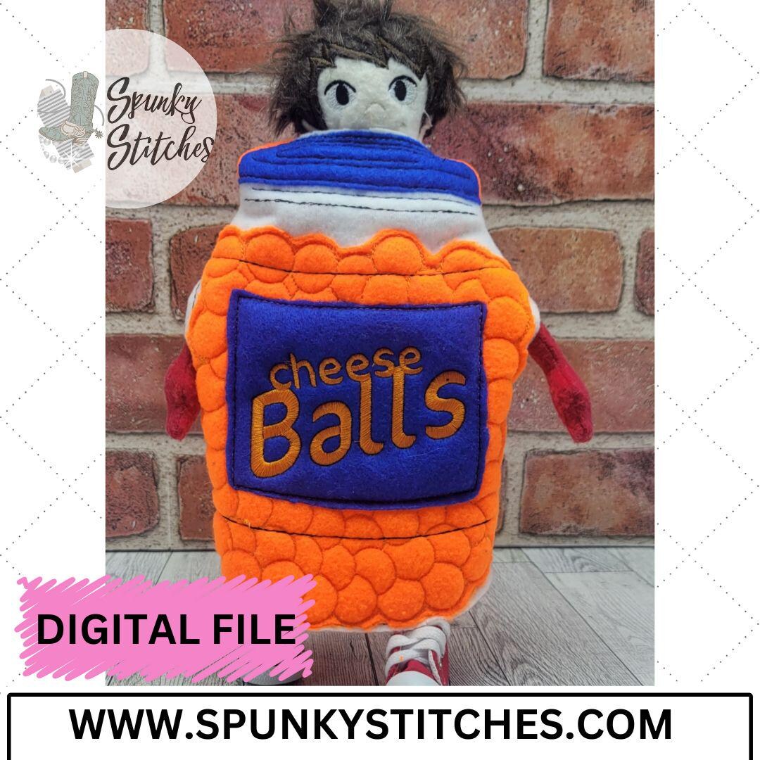 Elf Cheese Balls Jar Slipover Costume in the Hoop Embroidery File - Etsy