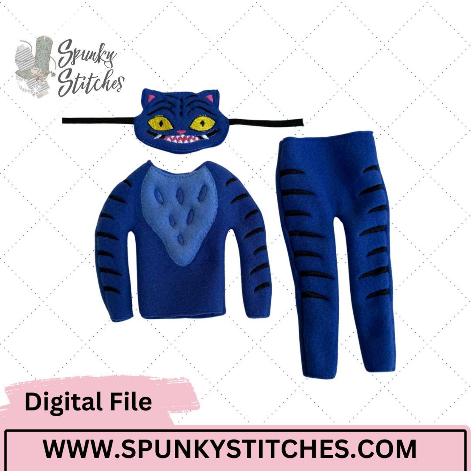 Derpy Tiger KPOP Elf Costume Embroidery File - Etsy