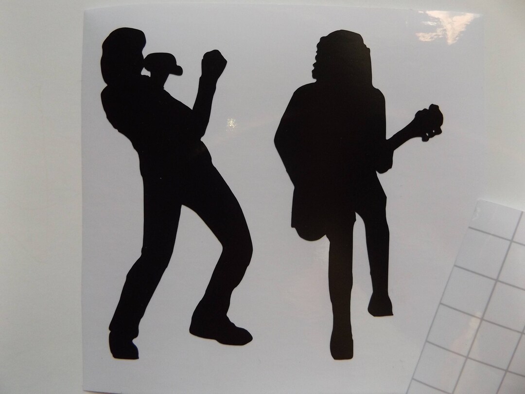 AC/DC Vinyl Decal, Brian Johnson and Angus Young Decal, Car, Laptop ...