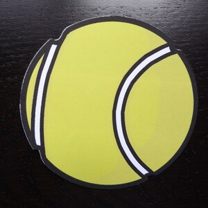 Printed Tennis Ball Paper Die Cuts, Pack of 10 Tennis Ball Cut Outs ...