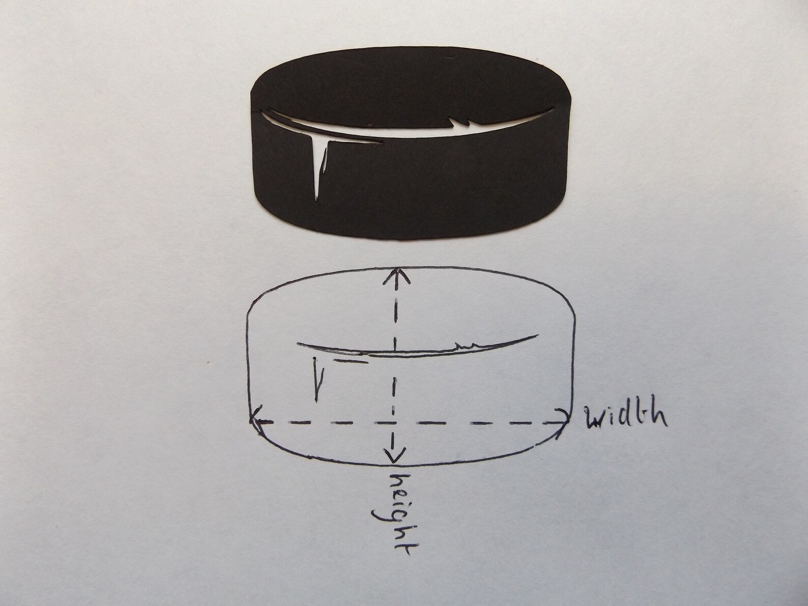 Paper Die Cuts Hockey Pucks Paper Cut Outs Choose Size - Etsy