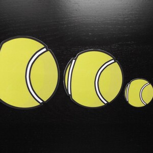Printed Tennis Ball Paper Die Cuts, Pack of 10 Tennis Ball Cut Outs ...