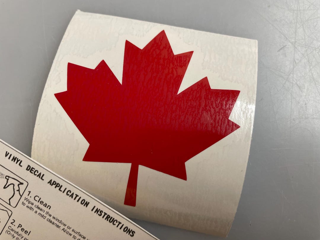 Canada Maple Leaf Vinyl Decal: Car, Laptop, Bumper Sticker - Etsy