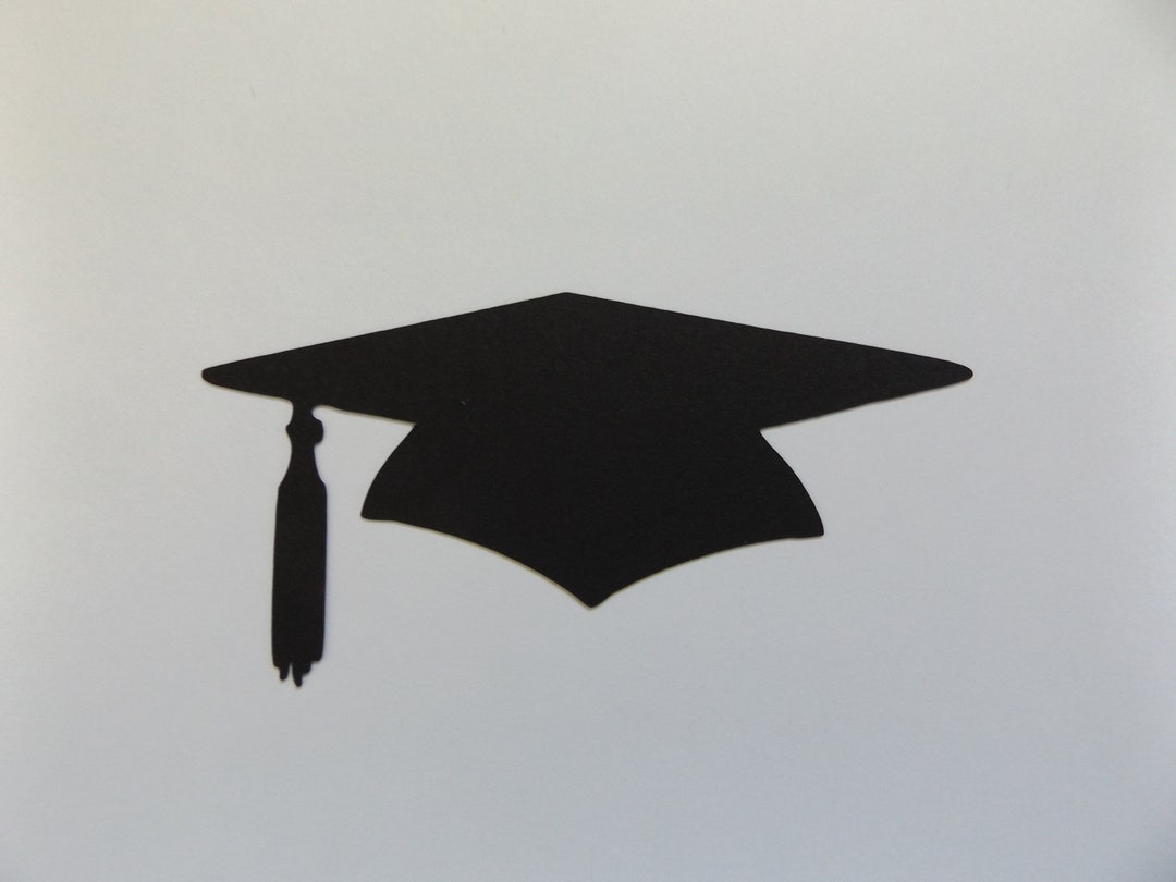 Graduation Hat Paper Cutouts: Heavy Cardstock Shapes (5-10 Inch) - Etsy
