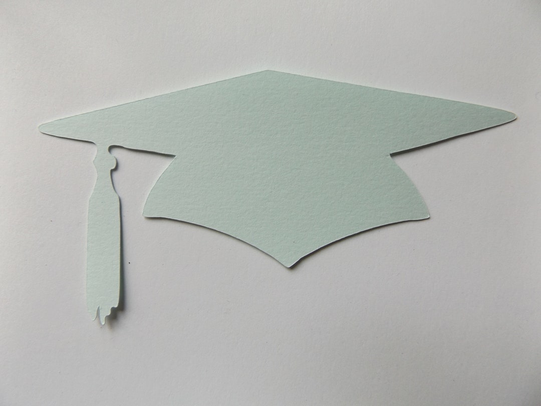 Mint Graduation Hat Paper Die Cuts Graduation Cap Cut Outs - Etsy